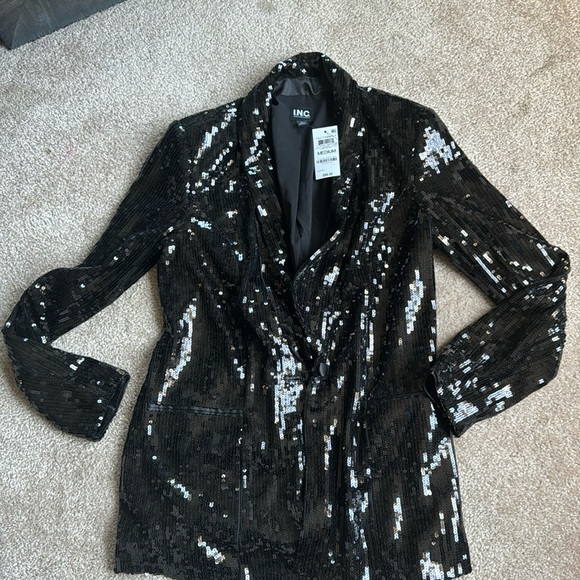 INC International Concepts | Jackets & Coats | New Black Sequence ...